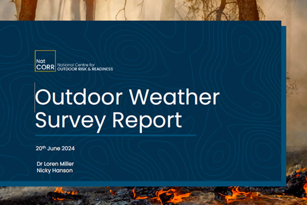 NatCORR Weather Survey Report - Outdoors Queensland